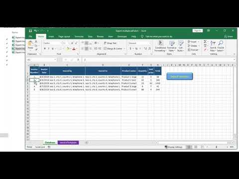 The Power of Excel VBA Generate multiple PDF files using invoice list and template - All Video Parts
