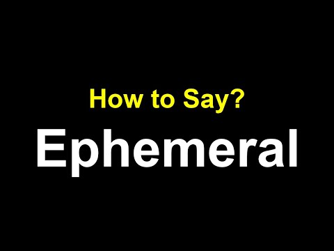 How to Pronounce Ephemeral – Correct Pronunciation
