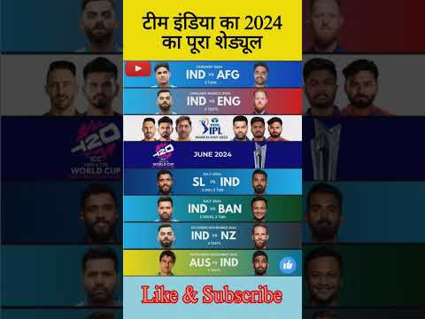 India 2024 schedule #ipl #ipl2024 #iplauction #cricket #viratkohli