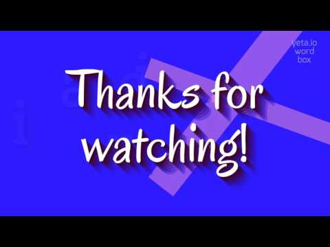 How to say "inertia"! (High Quality Voices)