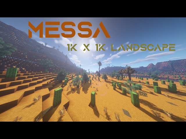 Messa 1K x 1K Landscape Minecraft Map