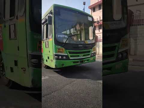 green PMPML Bus At Pune station #msrtcbus #msrtc #msrtclovers #trending #punekar #pmpl