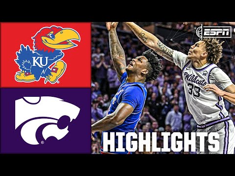 IN-STATE RIVALRY 🚨 Kansas Jayhawks vs. Kansas State Wildcats | Full Game Highlights | ESPN CBB