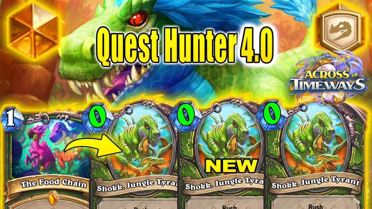 82% Winrate Quest Hunter Deck 4.0 is So Good To Craft At New Exp Across the Timeways | Hearthstone