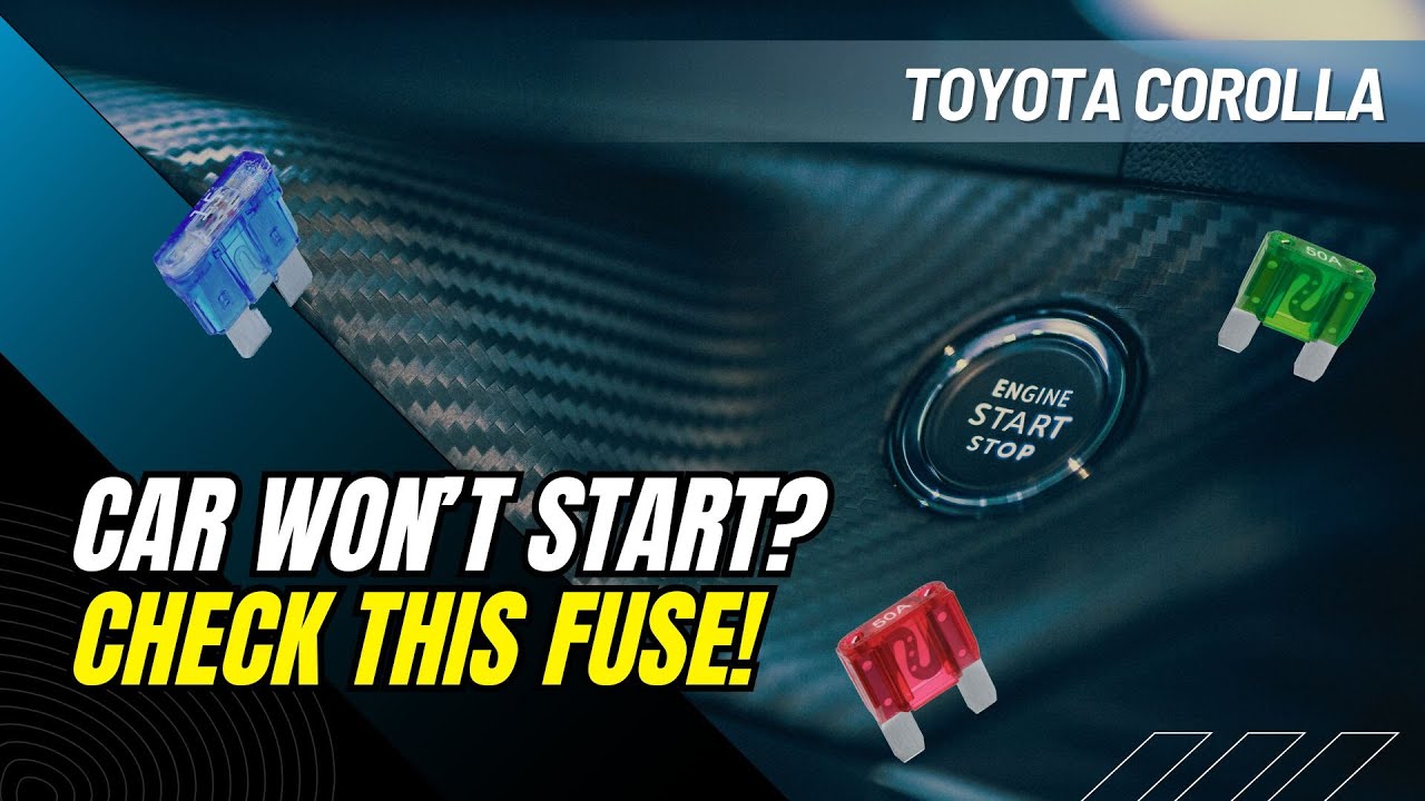 Toyota Corolla Won’t Start? DO THIS First! (2003–2024 Starter Relay & Fuse Fix)