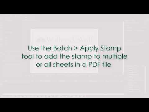 Bluebeam Quick Tip - Create a Stamp and Batch Apply it to All Sheets