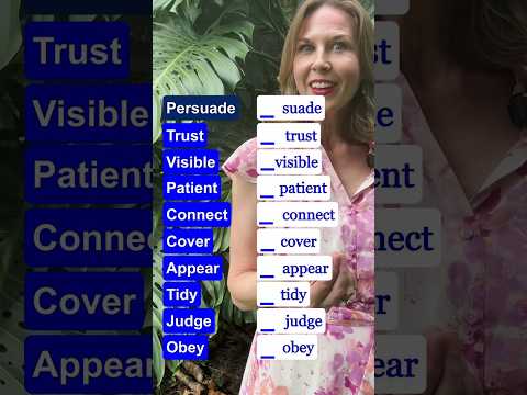 Trust = ____trust | Learn Opposite Word Pairs #vocabulary #learnenglish