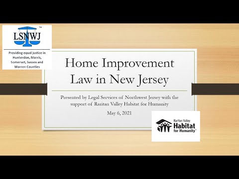 Home Repair Law in NJ