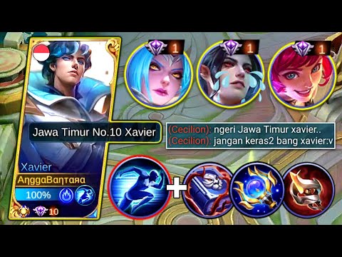 XAVIER BEST COUNTER HERO META CECILION IN RANKED | BEST BUILD XAVIER 2022 | XAVIER MLBB