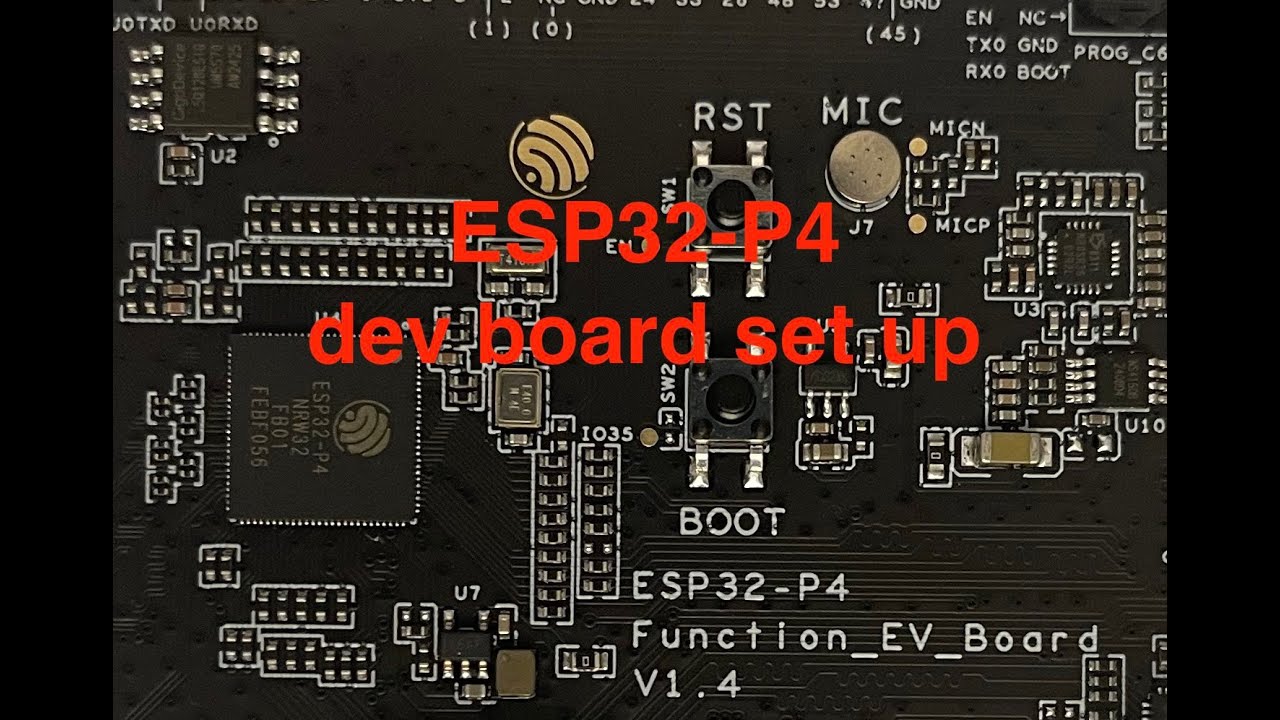 ESP32-P4 development board set up
