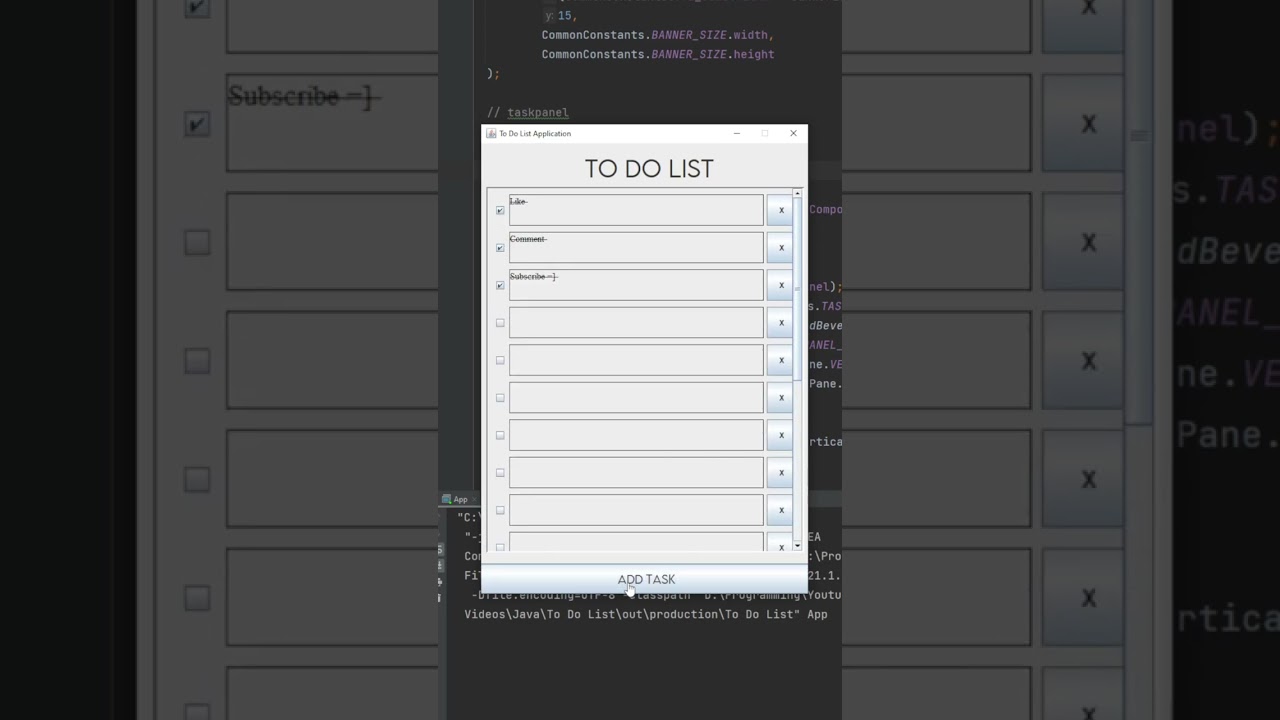 I made a TO-DO list app in Java using Swing