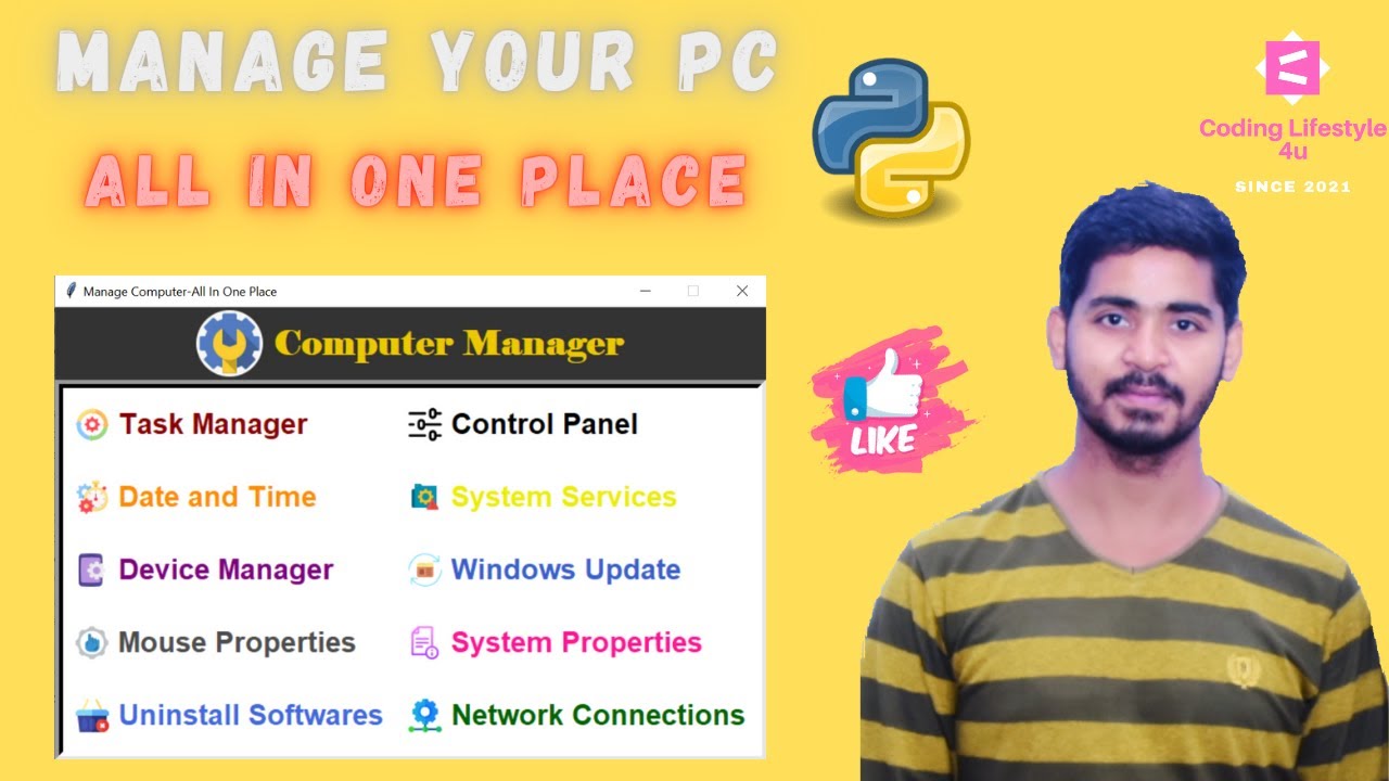 Create Your Own PC Manager App Using Python