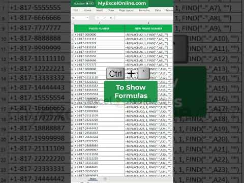 Show or Hide Formulas in Excel ???? #shorts #myexcelonline #excel #msexcel