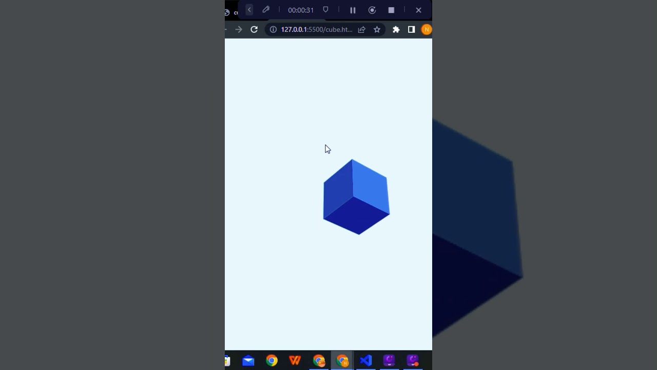 Rotating Cubes Animation | HTML | CSS #shorts #ytshorts