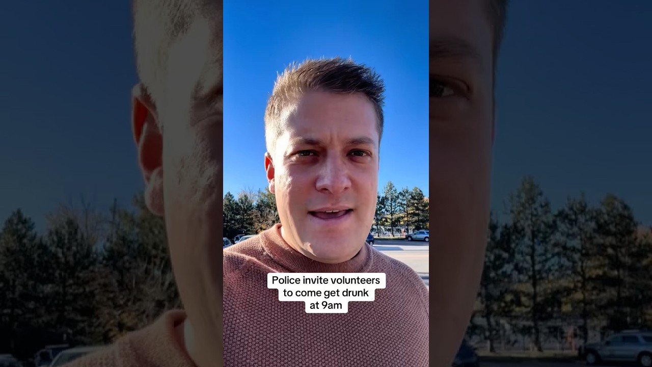 The best way for cops to practice spotting people who are drunk… is to get people drunk