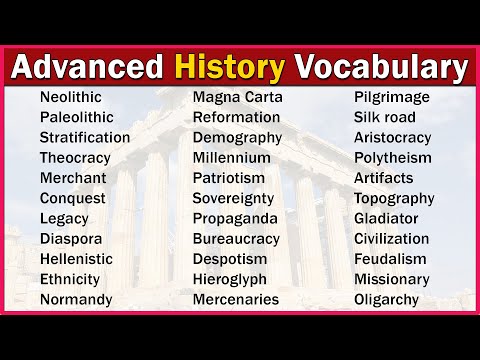 Advanced History Vocabulary for IELTS, TOEFL, and PTE | C2 Level English