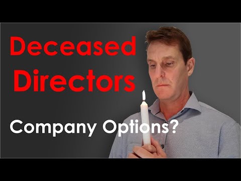 Death of a Director, what happens to the company? Three scenarios explained.