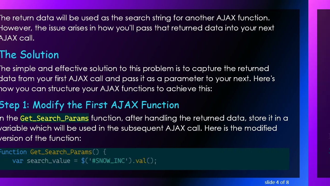 How to Efficiently Pass Parameters from AJAX Calls in JavaScript
