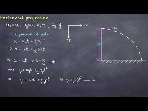 Horizontal projection of a projectile CBSE Physics class XI Video ...