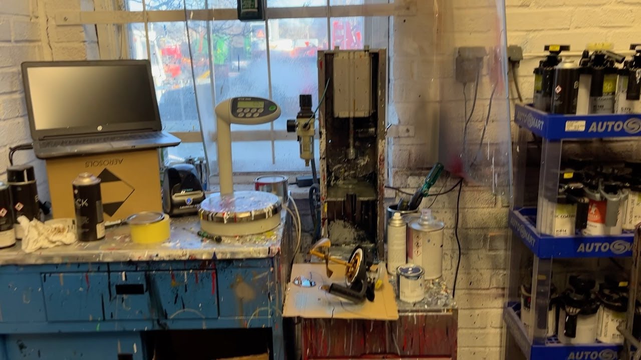 Färgblandningsutrustning för billack, Köping, Klaravik aukti