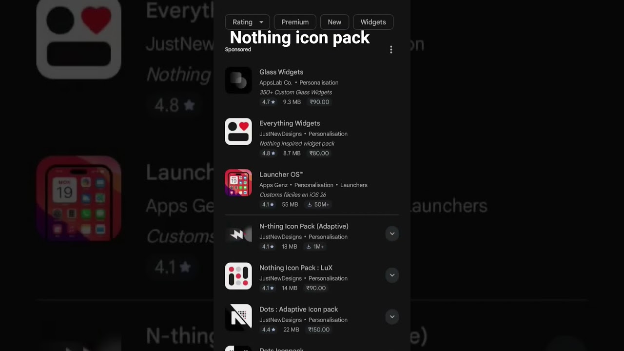 How to install nothing icon pack widget free ✅ #phonk #music