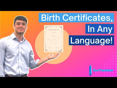 How to Translate Your Birth Certificate to Any Language