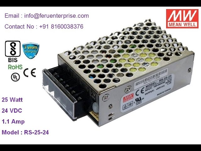 RS-25 Mean Well SMPS Power Supply - RS-25-15 Mean Well SMPS Power ...