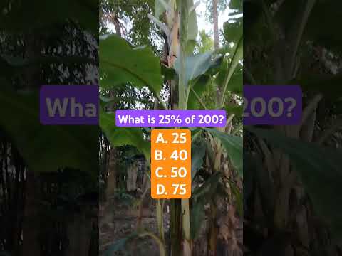 What is 25% of 200?