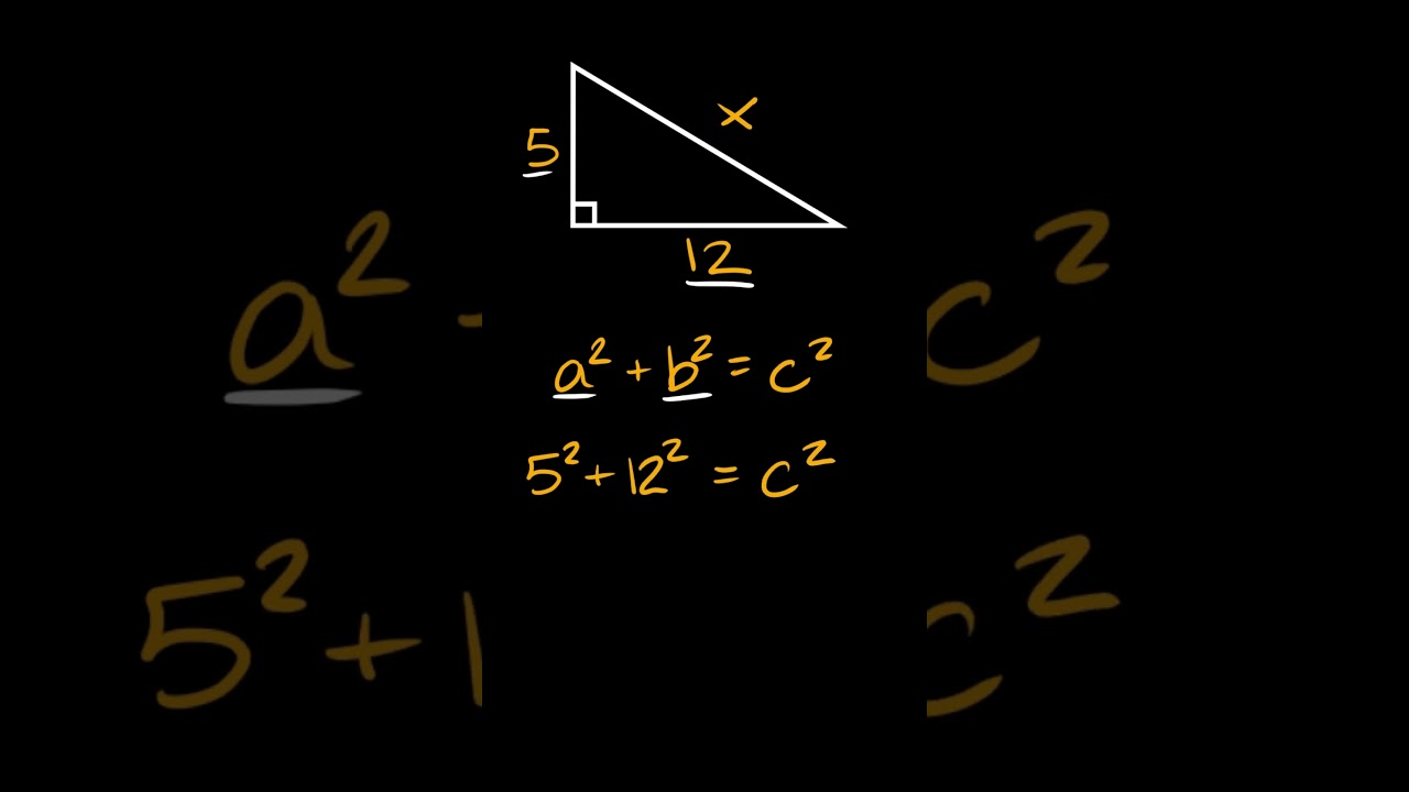 Find the Hypotenuse of a Right Triangle - Pythagorean Theorem | Geometry | Eat Pi