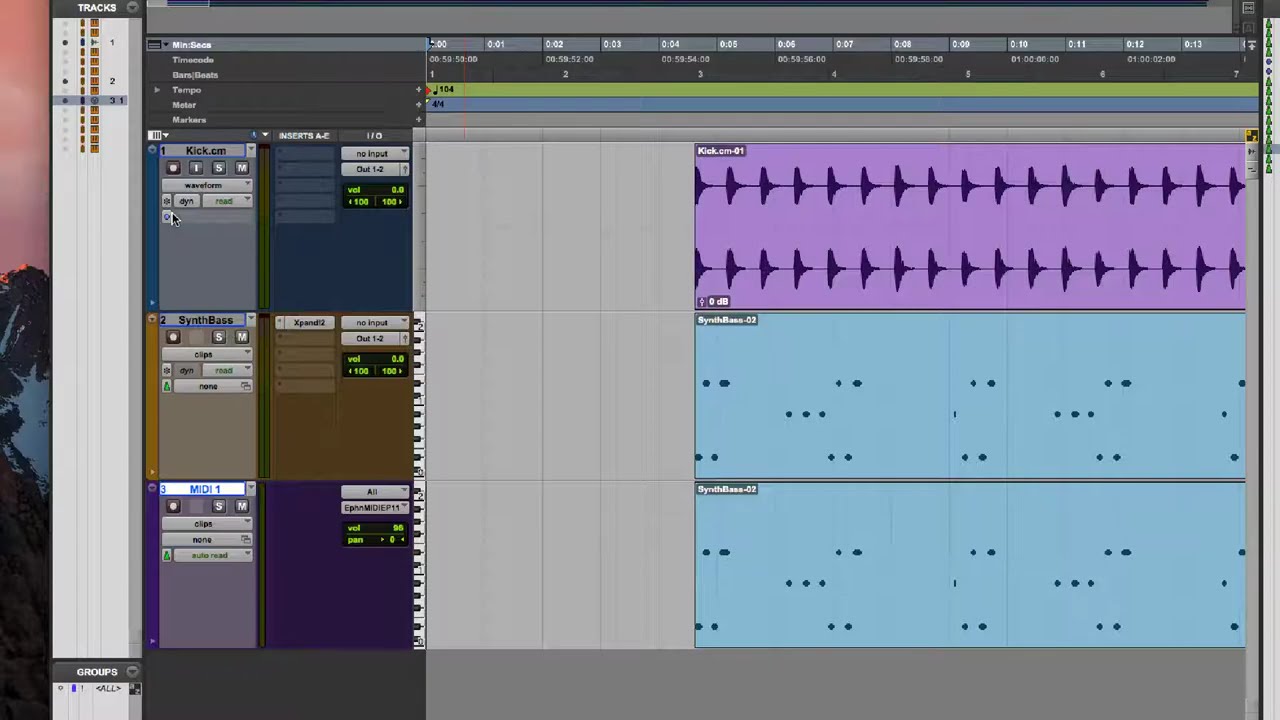 MIDI tutorial for Pro Tools 101/110