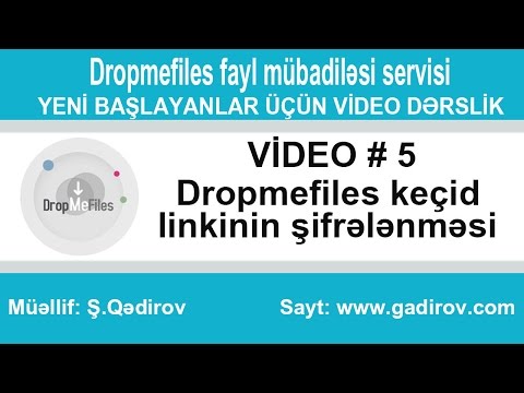 Dropmefiles keçid linkinin şifrələnməsi
