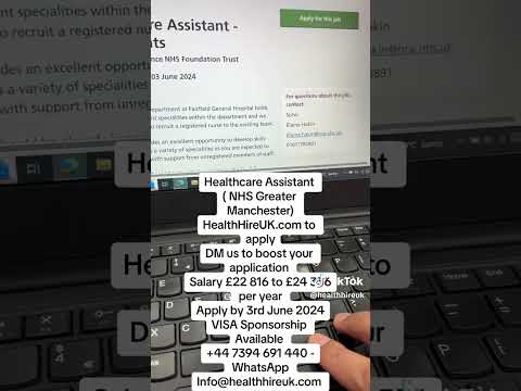 Healthcare Assistant Role NHS - Subscribe For More