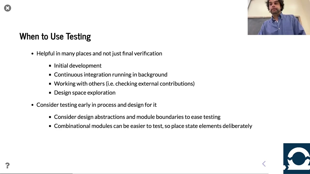 Lecture 9 - Testing