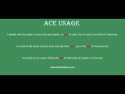 ace: How to pronounce ace with Phonetic and Examples