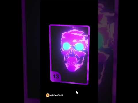 Three Js Ghost Card Animation | Demo Coding