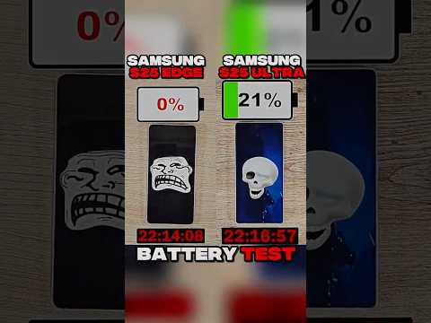 SAMSUNG S25 EDGE VS SAMSUNG S25 ULTRA BATTERY πͺ« TEST?