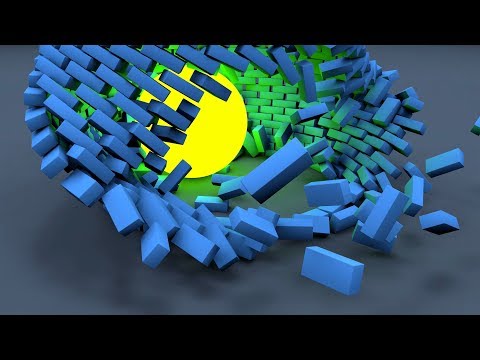 A round wall collapses + DOWNLOAD ( CINEMA 4D Animation ) – C4D4U