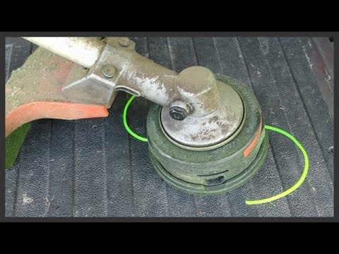 How to replace string trimmer line