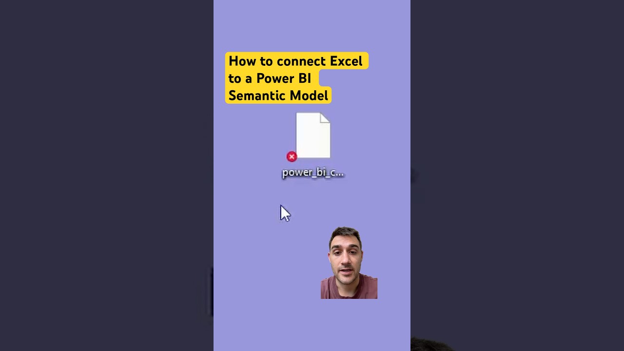 Here is how to automatically connect a excel file to a Microsoft Power Bi Semantic Model