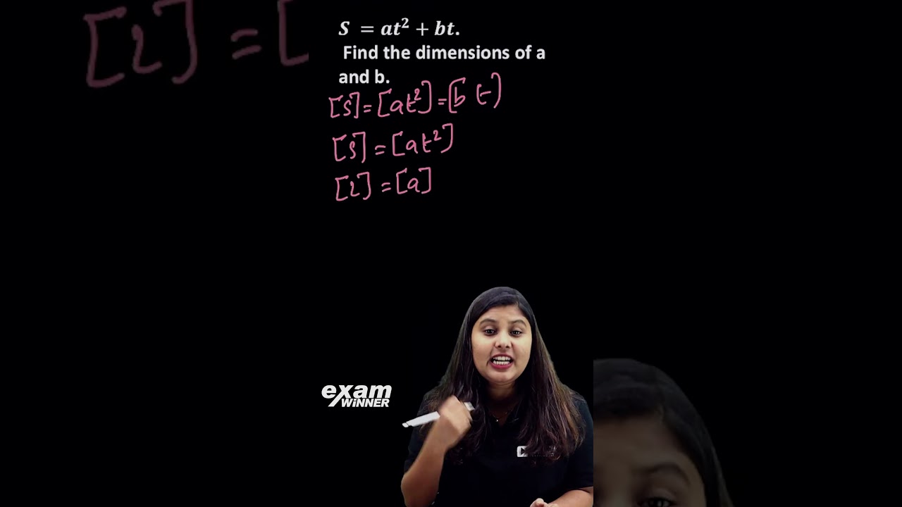 Find the Dimension  | Units and Measurement - Plus One Physics