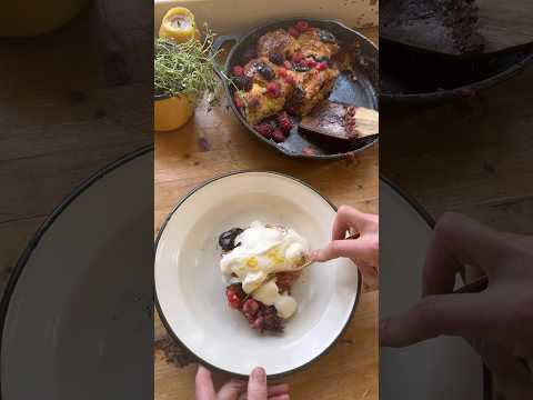 This croissant French toast bake was amazing with our Ballerina Farm handmade croissants 🥐