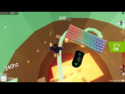 RK61 Keyboard ASMR Roblox Tower Of Hell Gameplay #17 240FPS RTX ON