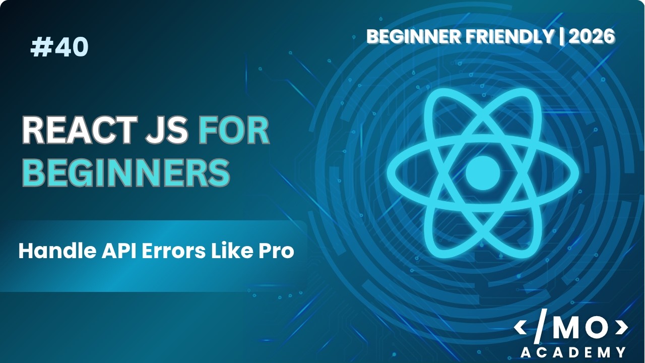 React Query Error & Loading Handling Tutorial (2026) | Retry Failed Requests Like a Pro | MOAcademy