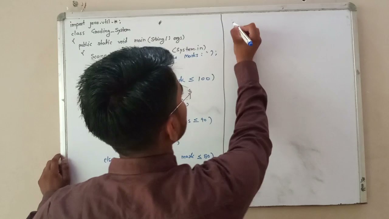 Solution of Grading system in java programming