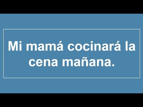 In Spanish, Simple Future Tense Sentence Examples