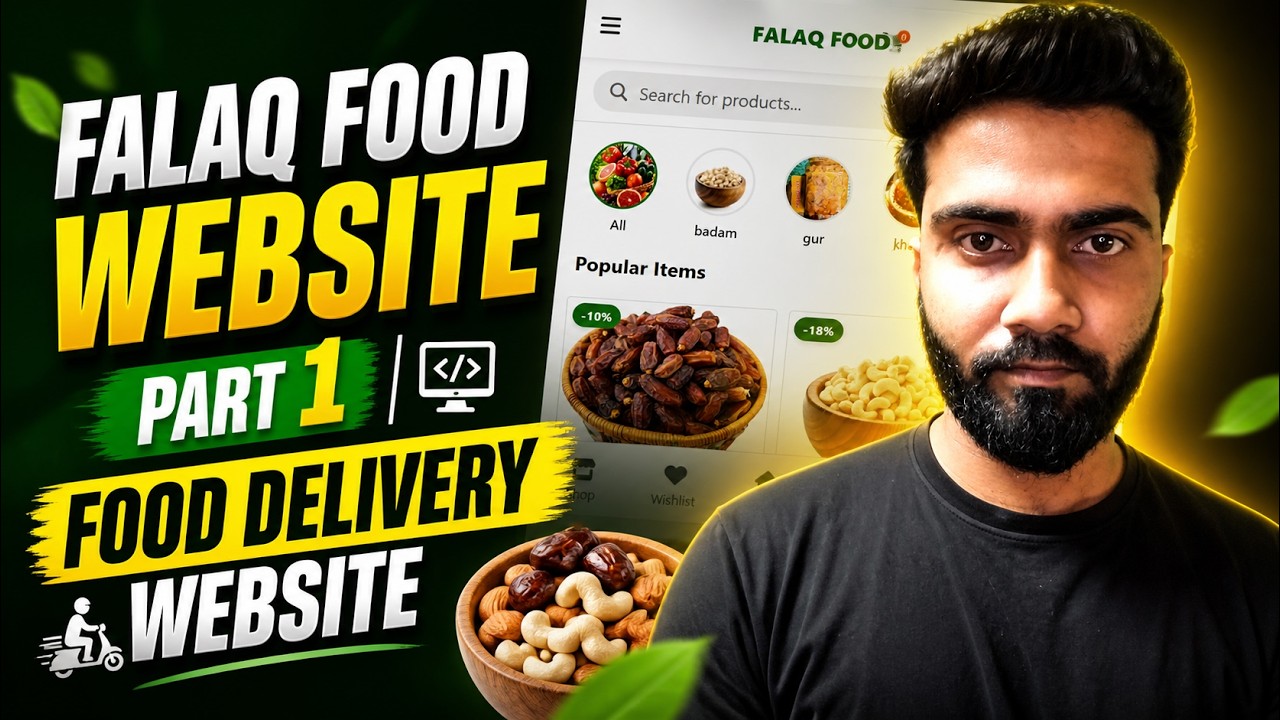 Falaq Food Website Part 1 | Food Delivery Website Full Setup Guide 2026 | Nissan web Academy