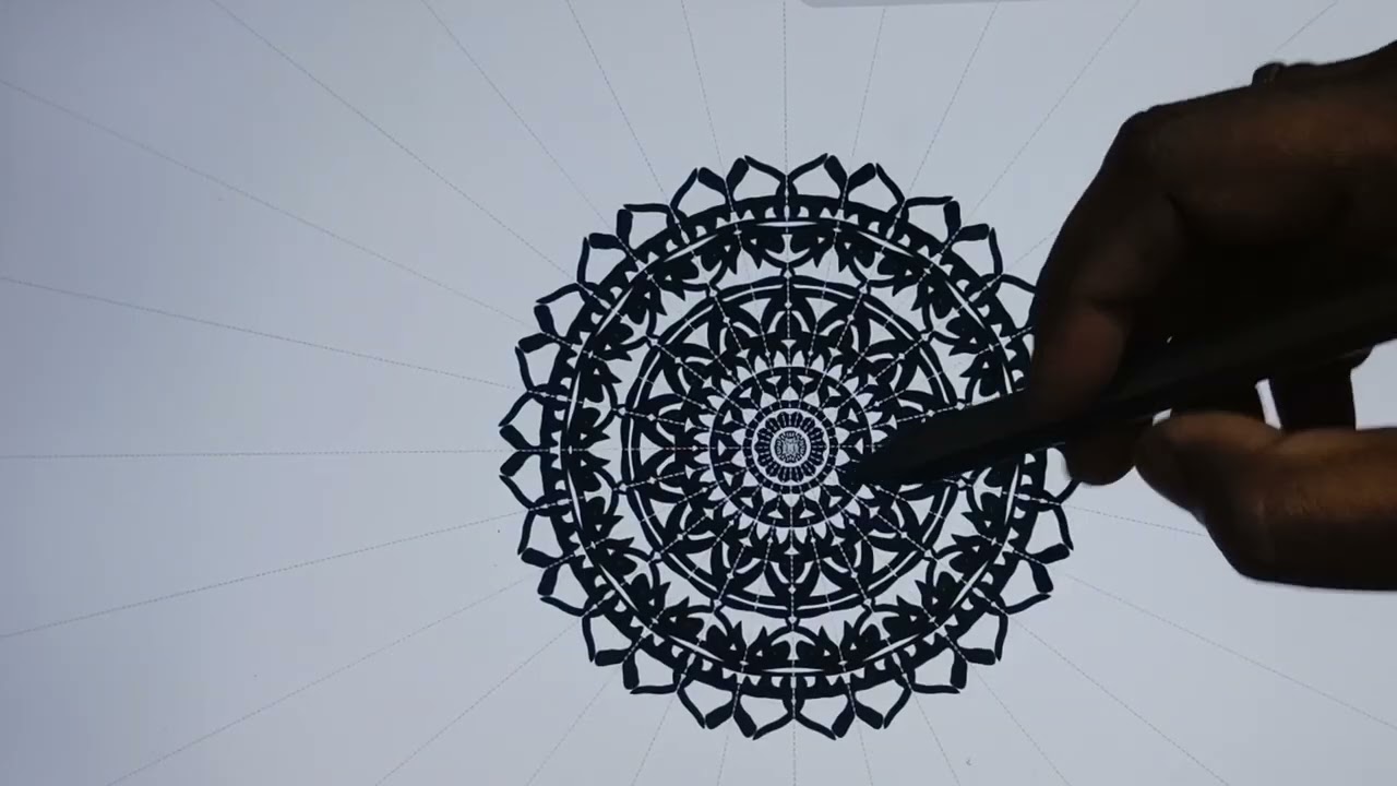 Mandala Art Drawing | Relaxing Digital Design
