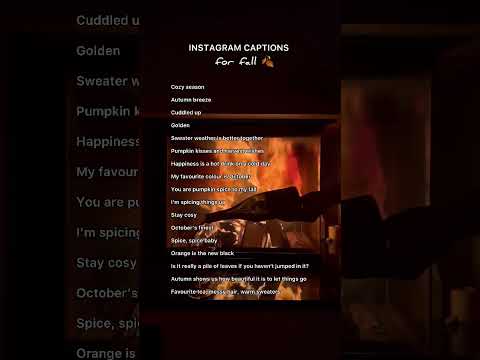 sweet Instagram caption ideas for autumn ππ€π―π§Έπ·