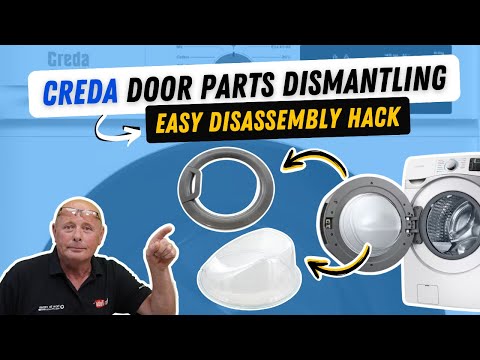 How to Repair a Creda Washing Machine Door, Hinge, Handle, Trim