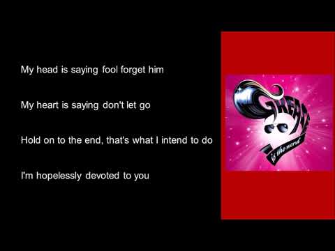 Hopelessly Devoted to You - Karaoke - LOWER Key - Grease